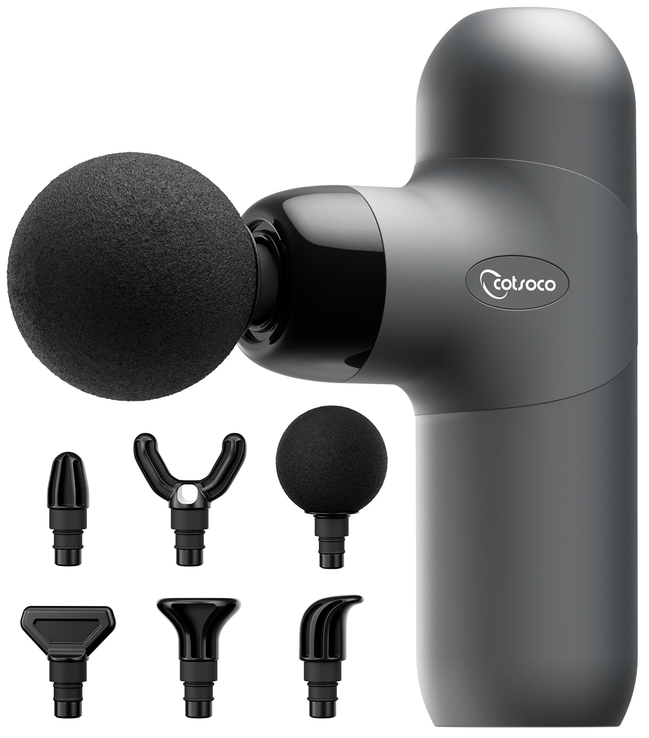 Mini Massage Gun, Percussion Deep Tissues Muscle Massager with 6 Massa ...